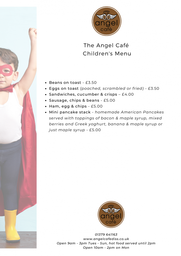 Menu – Angel Cafe Diss