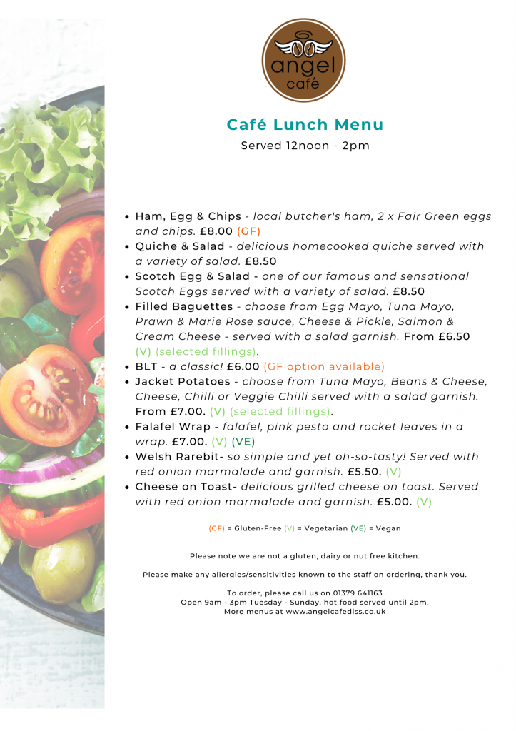 Menu – Angel Cafe Diss