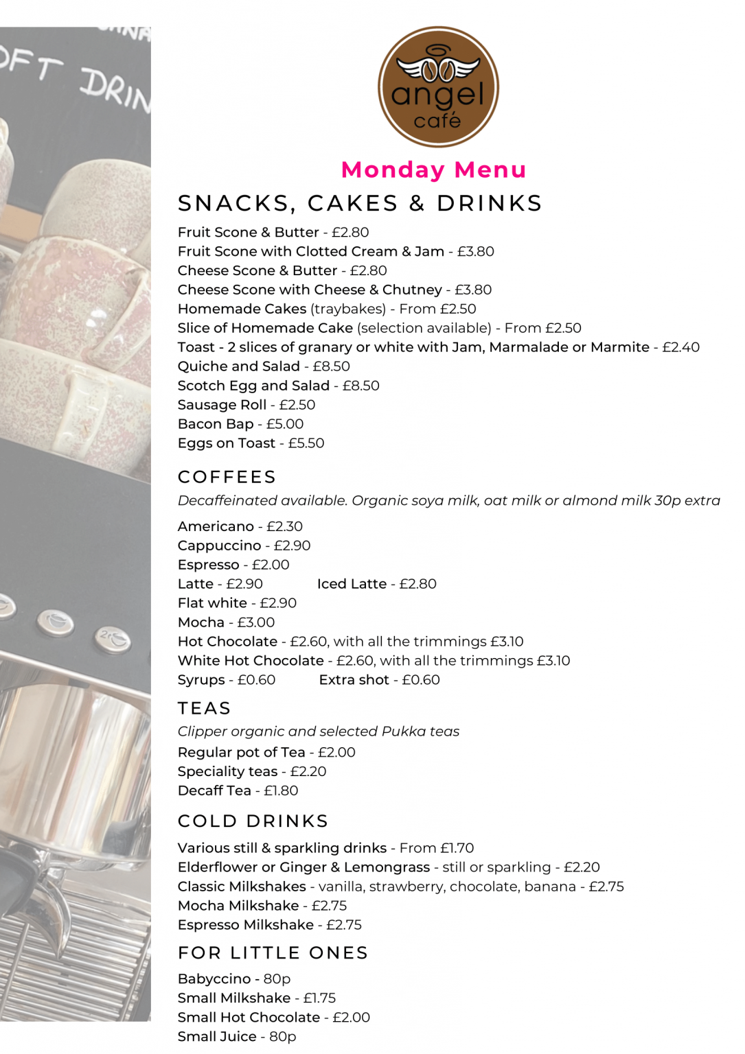 Menu – Angel Cafe Diss