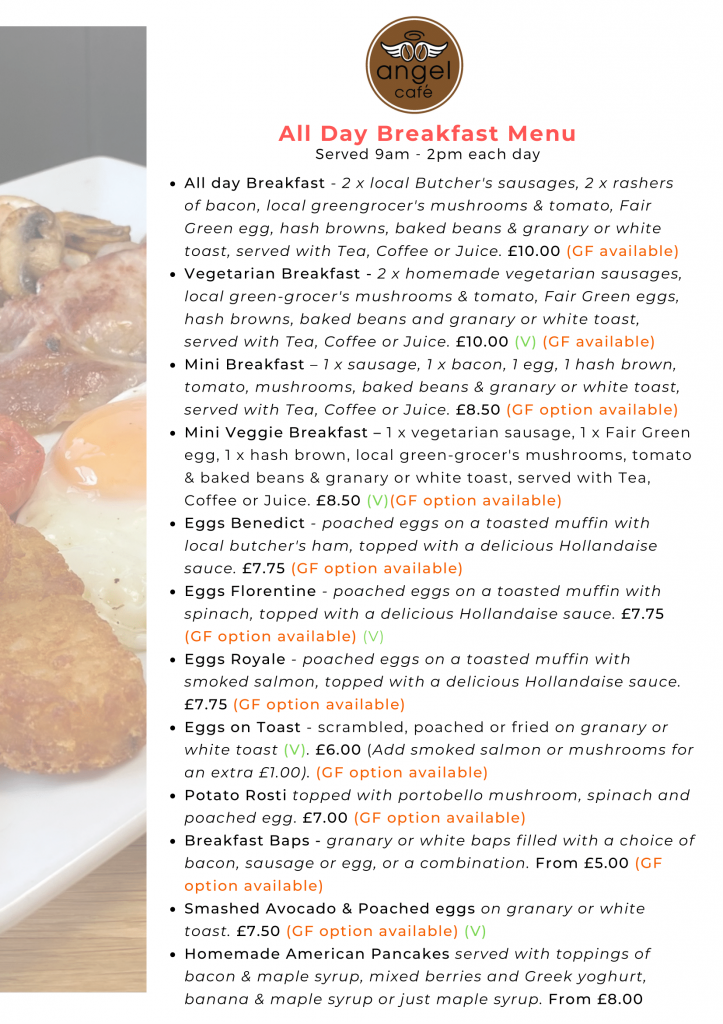 Menu – Angel Cafe Diss