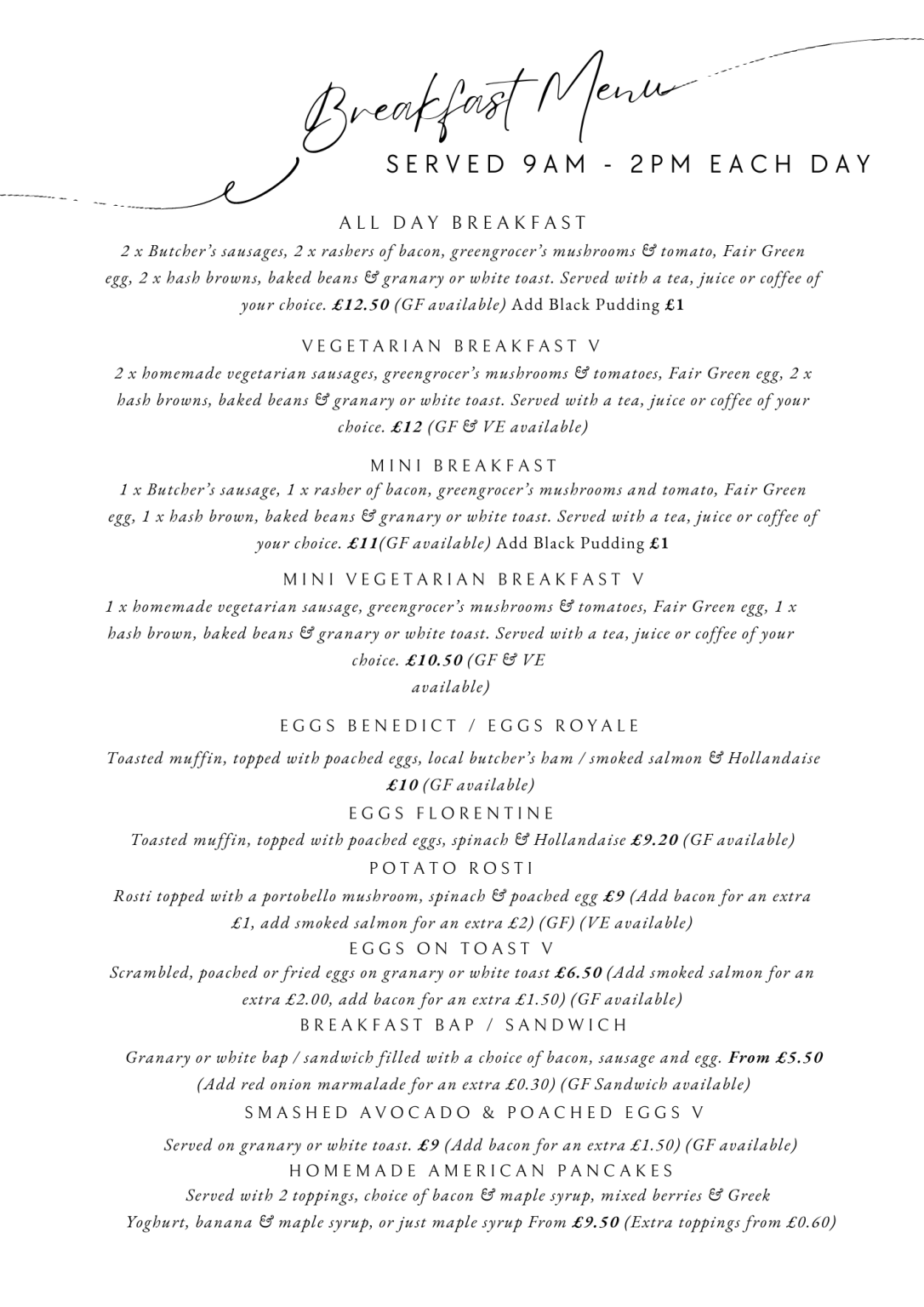 Menu – Angel Cafe Diss